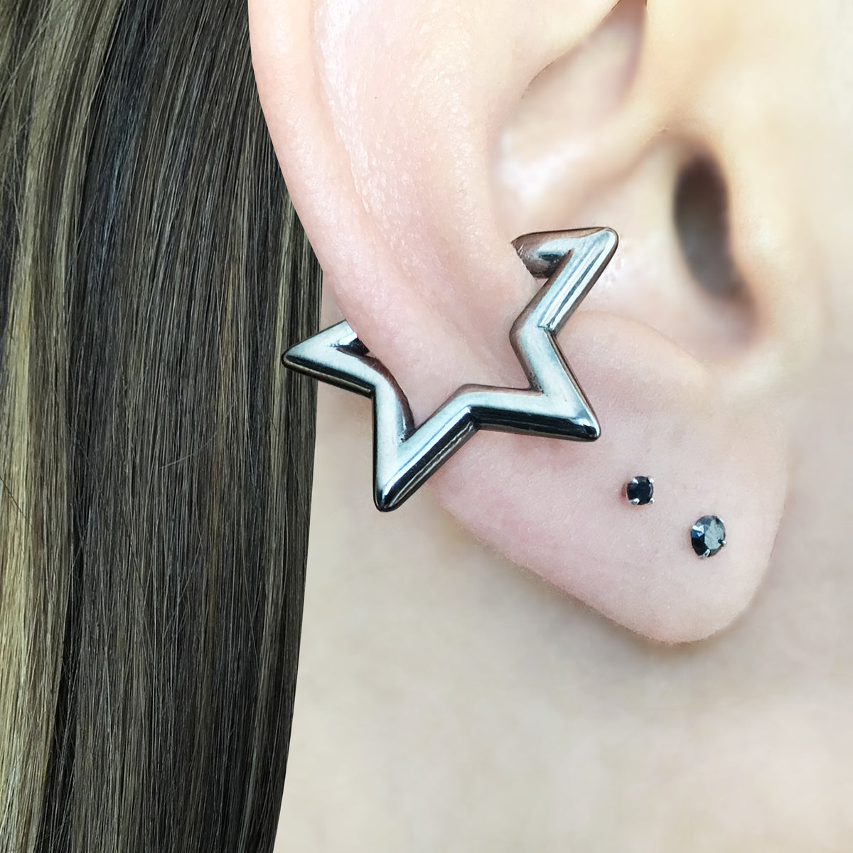 Star Ear Cuff no piercing